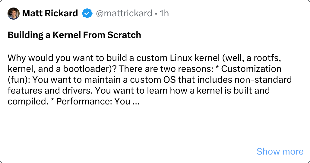 Building a Kernel From Scratch