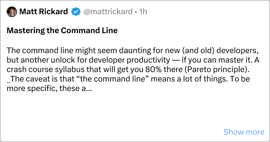 Mastering the Command Line