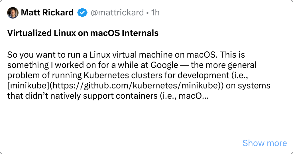 Virtualized Linux on macOS Internals